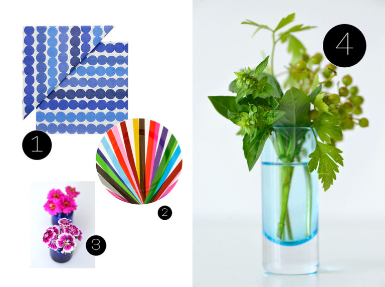 Summer Tablescape with Bold and Happy Colors